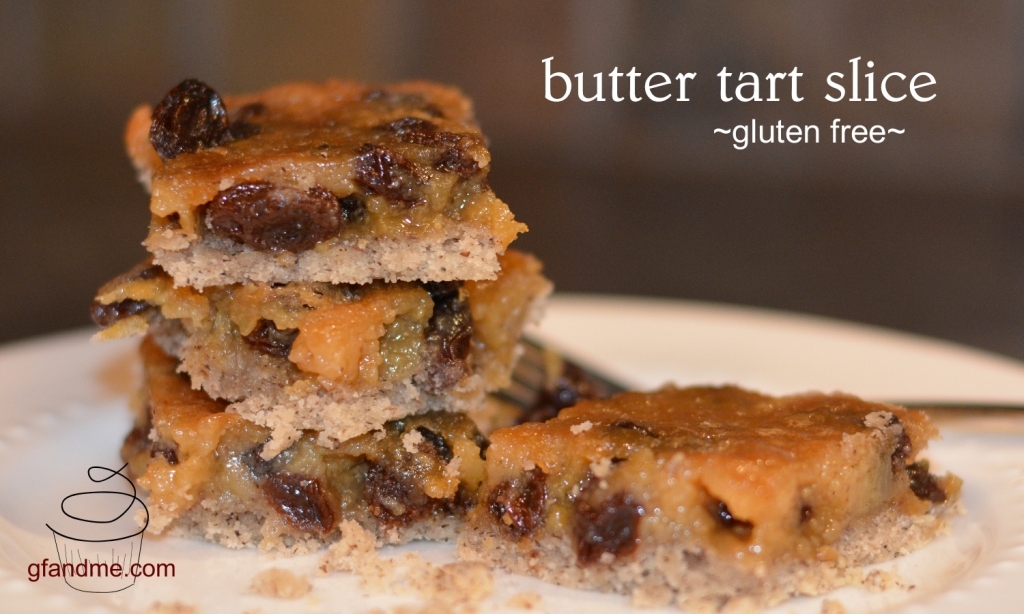 butter tart slice (gluten free) - gf and me